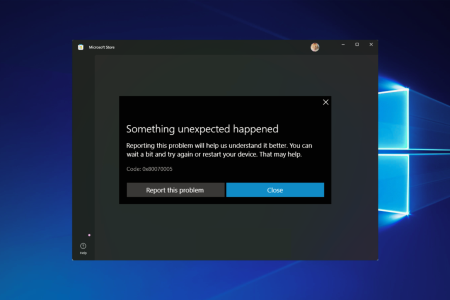 7 Soluciones Para el Error 0x80070005 de Microsoft Store