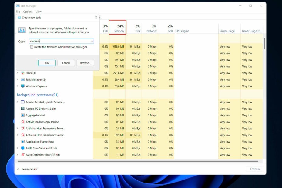 Mémoire CPU Vmmem : comment arrêter le processus