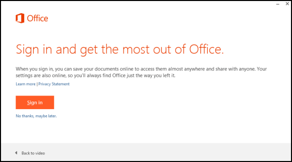 How to Easily Disable Office 2013 Sign-in Feature