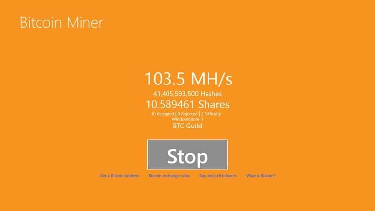 Bitcoin Miner App for Windows 8, 10 Gets Mining Pool Improvements
