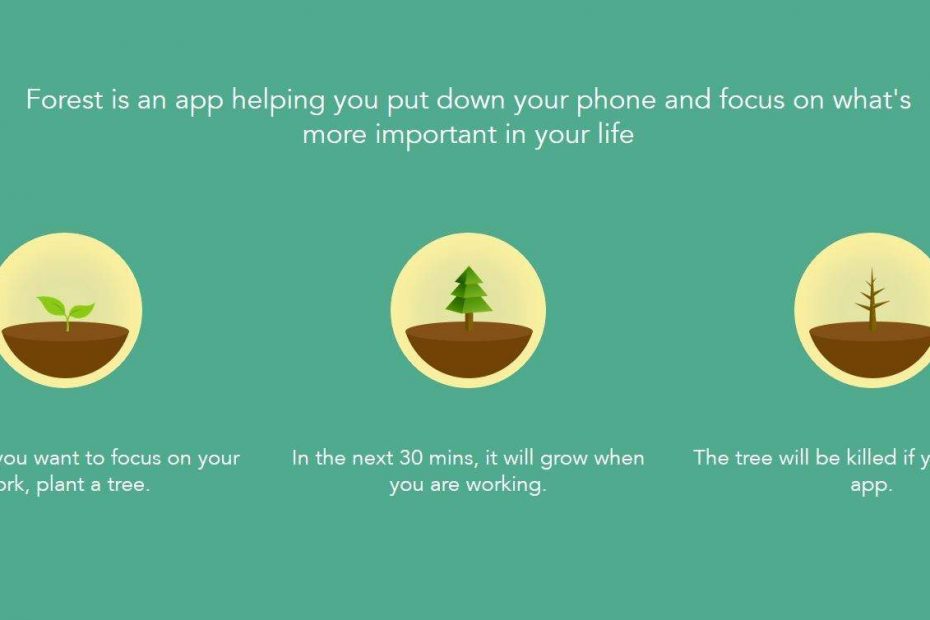 Forest app for Windows 10 helps you beat phone addiction