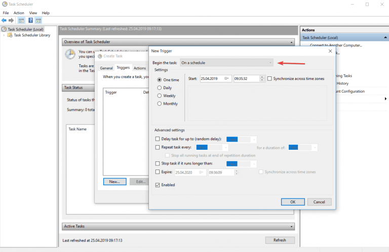 How to Schedule Tasks in Windows 10 via Task Scheduler