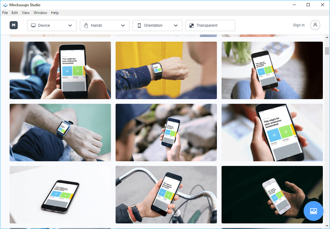 Create professional product mockups on PC with this software