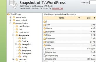 How to save Windows Folder snapshots as HTML files