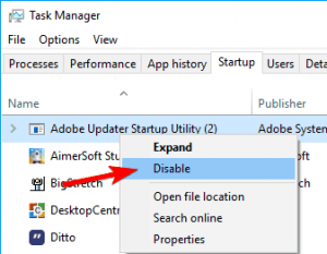 How to Disable Startup Apps in Windows 10