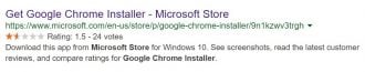 Microsoft snatches Google Chrome Installer from the Windows Store