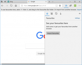 How to show the Microsoft Edge Favorites toolbar