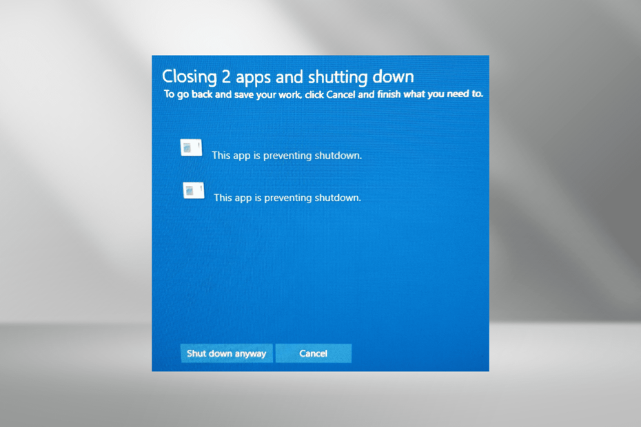 FIX: This app is preventing shutdown on Windows 10/11