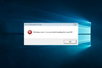 Fix: Windows Error 2 Occurred While Loading the Java VM