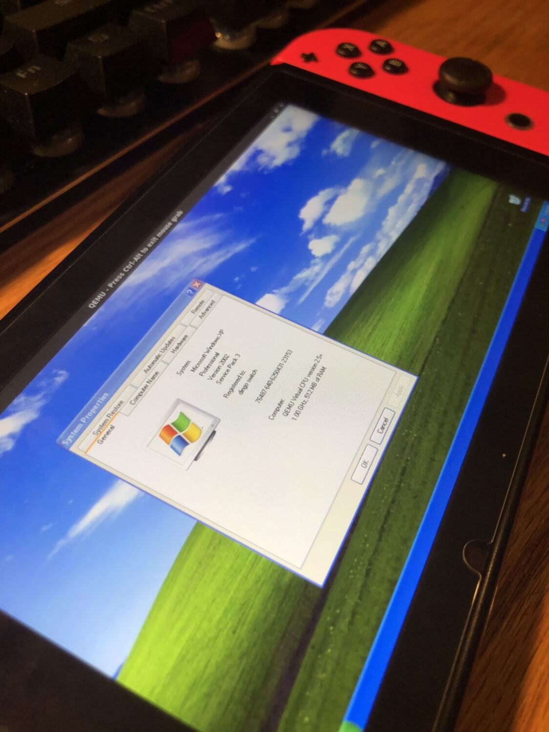 Here's how to boot Windows XP on your Nintendo Switch