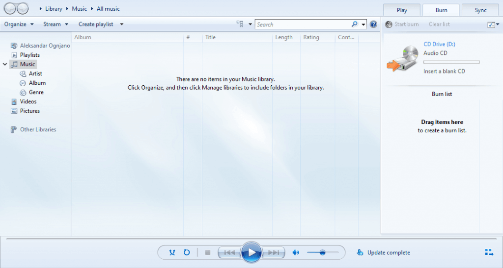 Windows Media Player Cannot Burn Some of The Files [Fix]