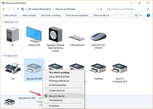 FIX: Printer Unspecified Device in Windows 10 Bug