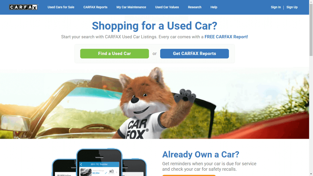 What software to use to check used car's history?