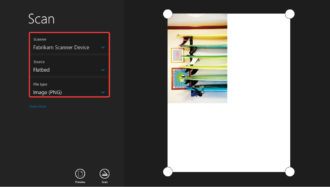 How do I save a scanned document?