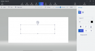 How to Add and Edit Text to a Paint 3D Project