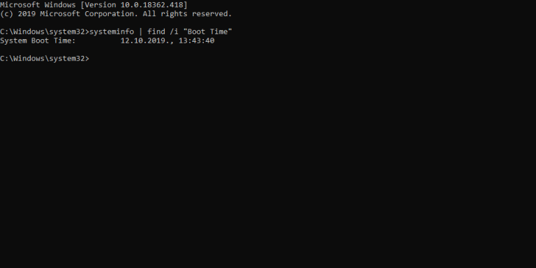 Check the Last Reboot on Windows Using a Simple Command