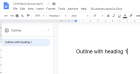 How to Add Document Outlines in Google Docs