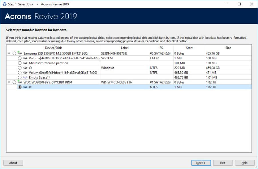 Download Acronis Revive for Windows 7/10 | Data Recovery Software