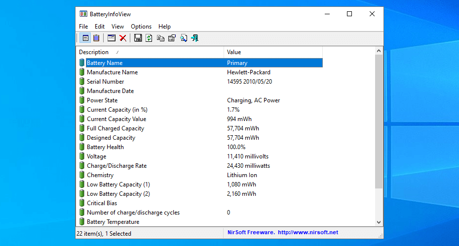 BatteryInfoView accuracy, download and review | Is it safe?