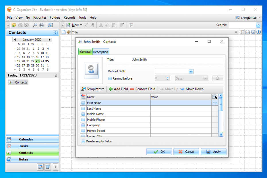 C-Organizer Professional free download latest version