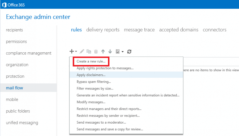 How to Setup Auto Reply Mail Flow Rule in Office 365