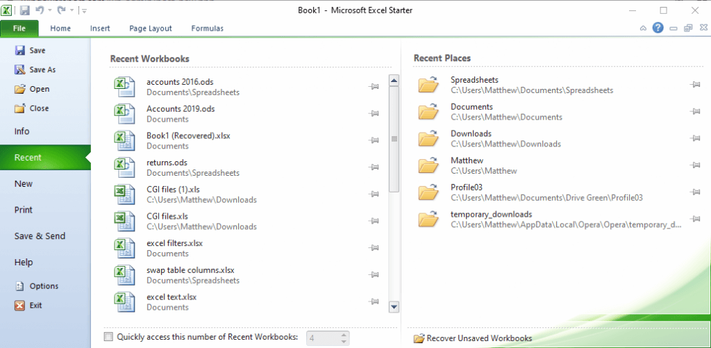How to Recover an Excel File That Was Not Saved