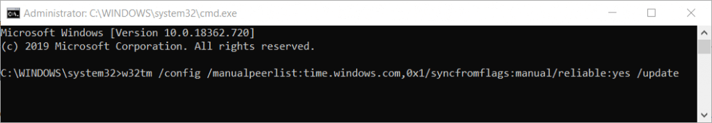 FIX: w32tm /resync Computer did not resync error
