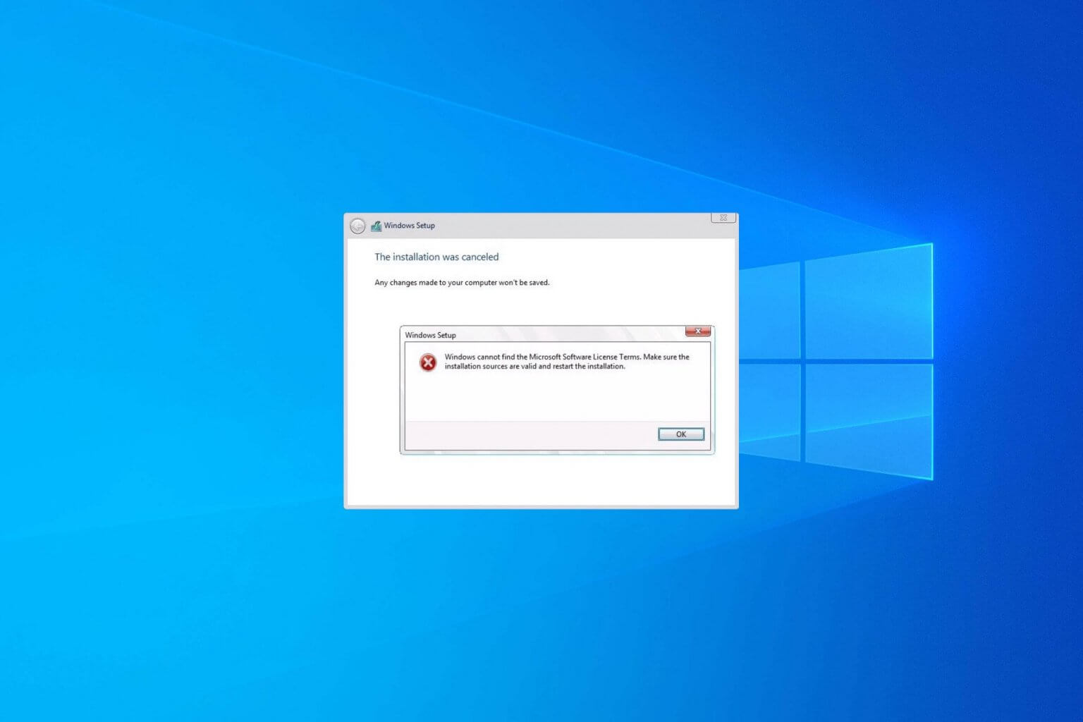 FIXED: Windows Cannot Find the Microsoft Software License Terms