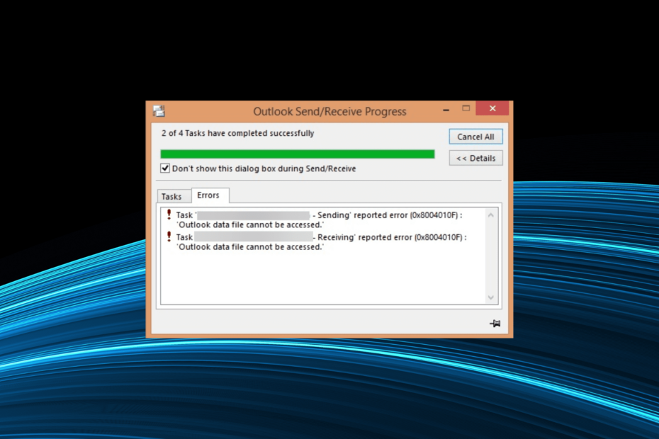 Solved: Outlook Data File Cannot be Accessed