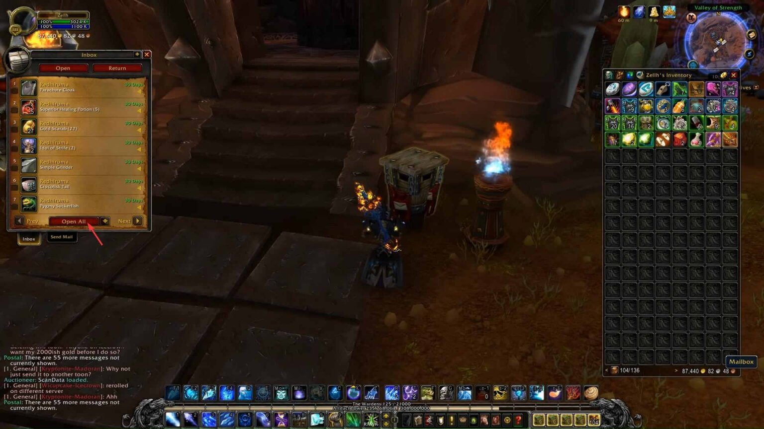 How to fix World of Warcraft internal mail database errors