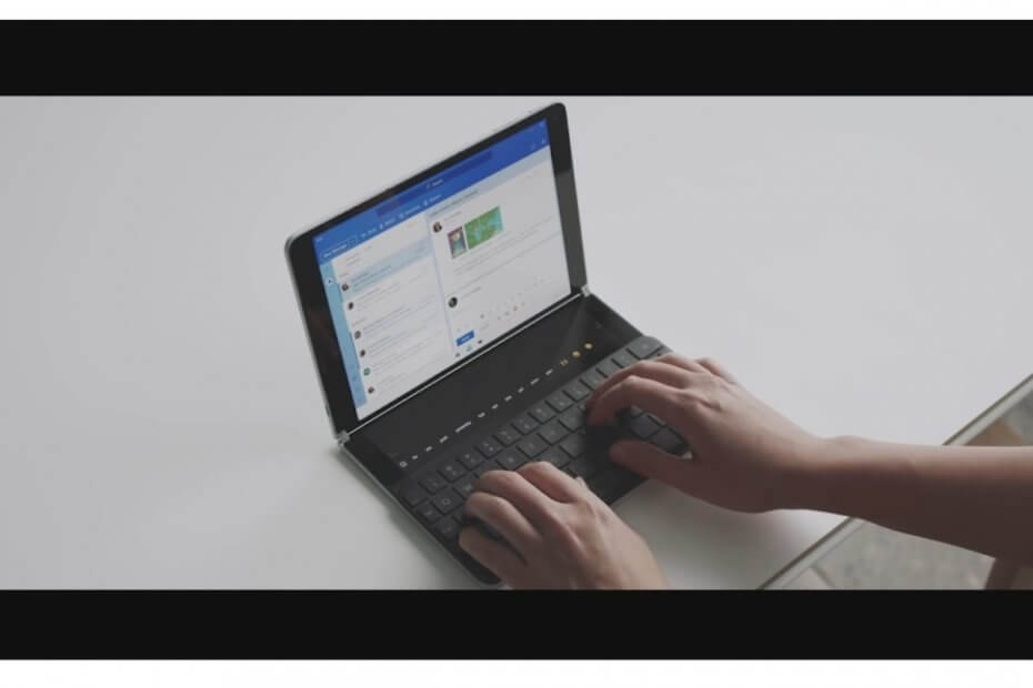 Images of Microsoft Edge on dual-screen Surface Duo emerge