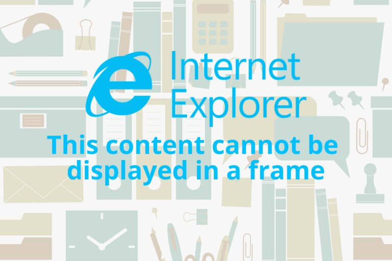 How to Fix This Content Cannot Be Displayed in a Frame Error