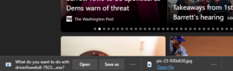 How to automatically save files in a given folder in Edge 86