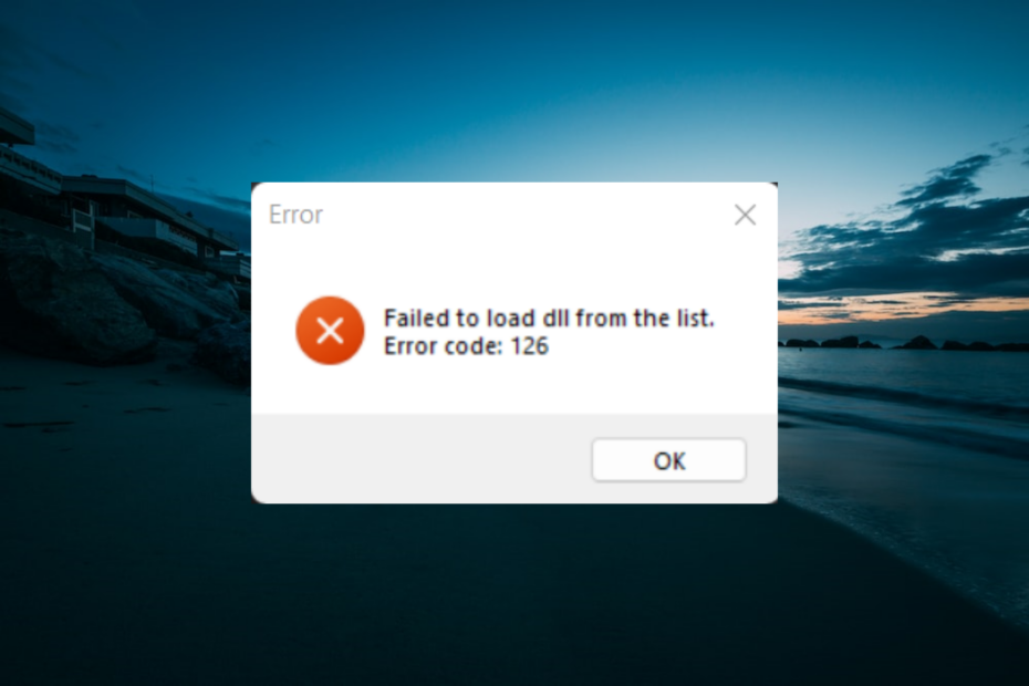 Fix: Failed to Load DLL from the List – Error 126 on Windows