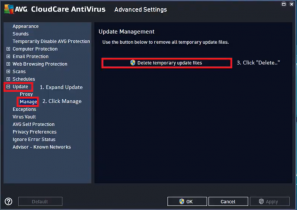 AVG Antivirus Won't Update or Uninstall