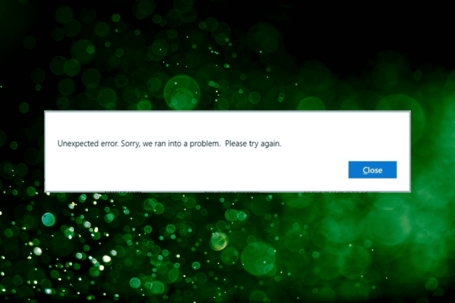 FIX: An Unexpected Problem Occurred in Windows Defender