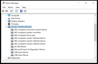 How do I reinstall the HID-compliant touch screen driver?