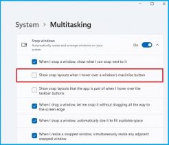 How to Disable Snap Layouts on Windows 11
