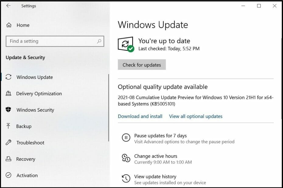 KB5005101 fixes Bluetooth and USB headphone issues, among 32 others