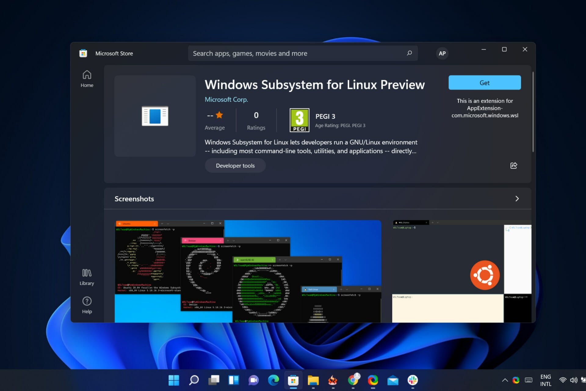 WSL is now available on the Windows 11 Store