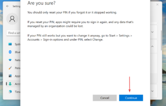 Can't Remove PIN on Windows 11: Use These 3 Ways to Fix it