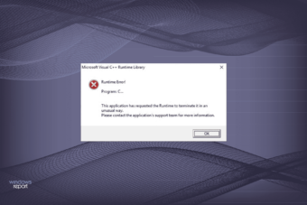 Fix: Microsoft Visual C++ Runtime Error on Windows 11