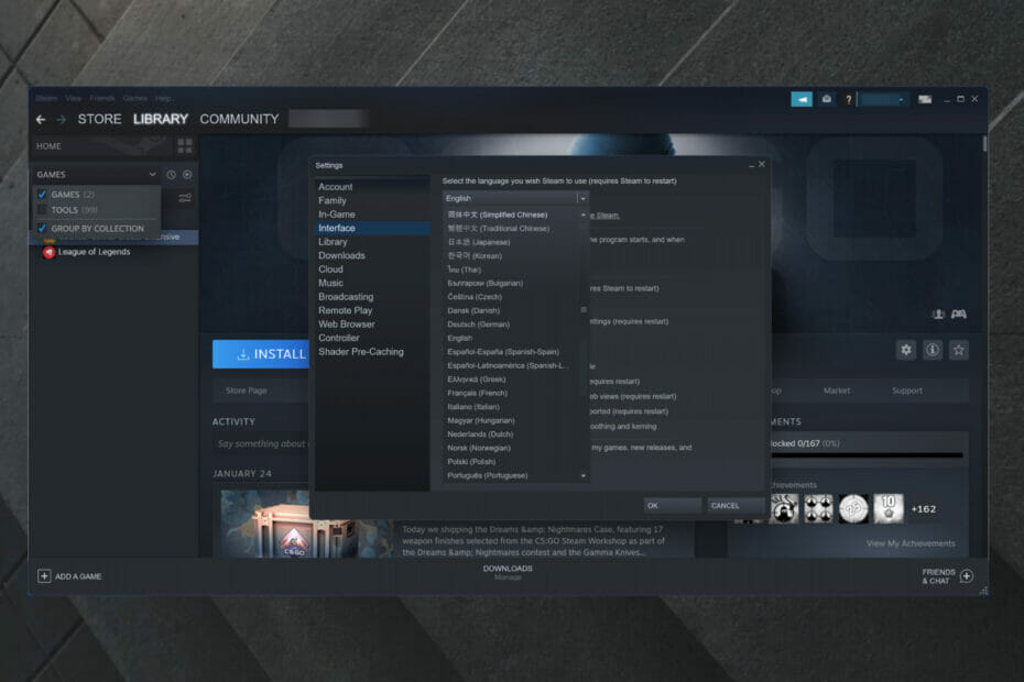 How to Change the Language on Steam