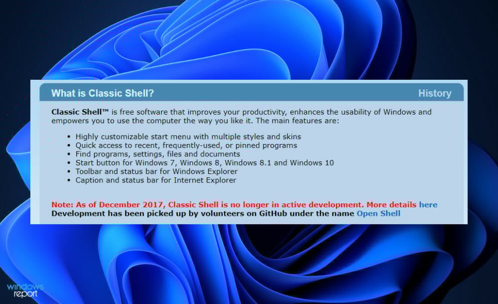 Classic/Open Shell for Windows 11 [Download & Install]