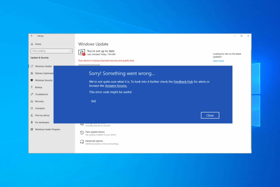 Error Code 0x0: 4 Easy Solutions to Permanently Fix it