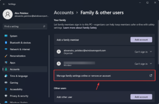 How to Change your Microsoft Family Settings