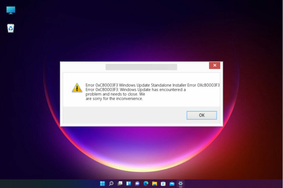 Fix: Installer encountered an error 0xc80003f3 on Windows 10 & 11