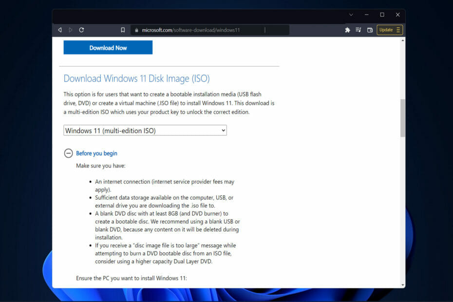 Windows 11 ISO Download Error: How to Fix it in 7 Ways