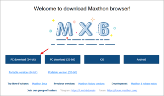 How to install Maxthon browser on Windows 10