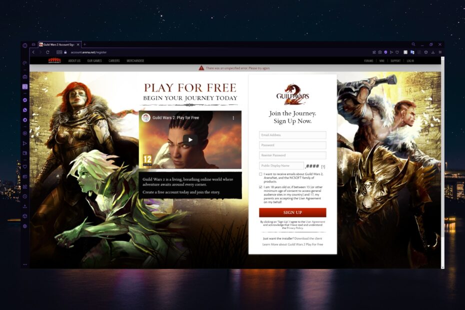 Guild Wars 2: How to Fix not Authorized to Create Account Error